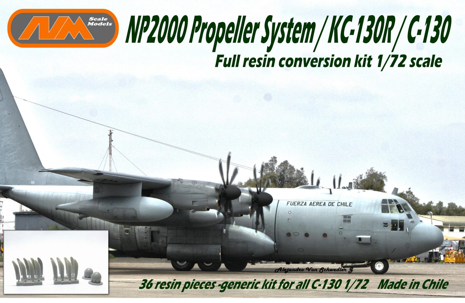 C-130 NP2000 Propeller System 1/72 – AVM SCALE MODELS